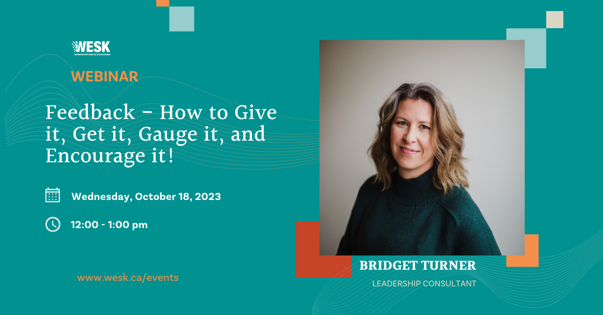 Feedback - How to Give it, Get it, Gauge it, and Encourage it! – WESK ...